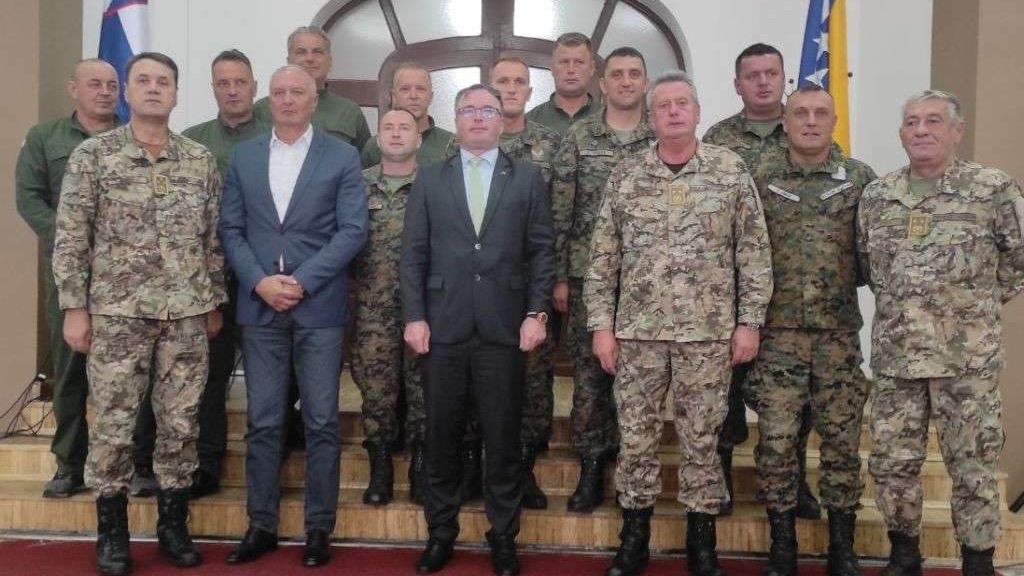 Prijem za pripadnike jedinice OSBiH koji su pomagali u saniranju ...